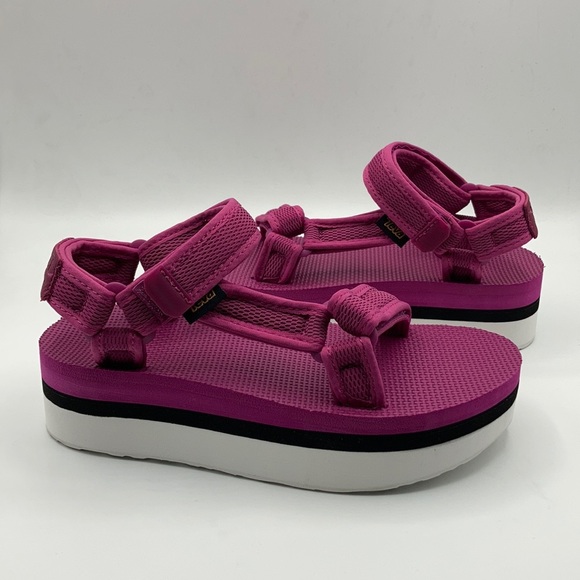 Teva | Shoes | Teva Flatform Universal Mesh Festival Fuschia | Poshmark